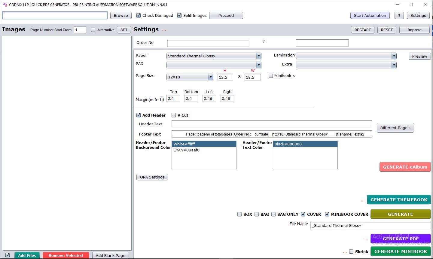 PDF Imposer - #1 Images to PDF converter tool for photobook printing press